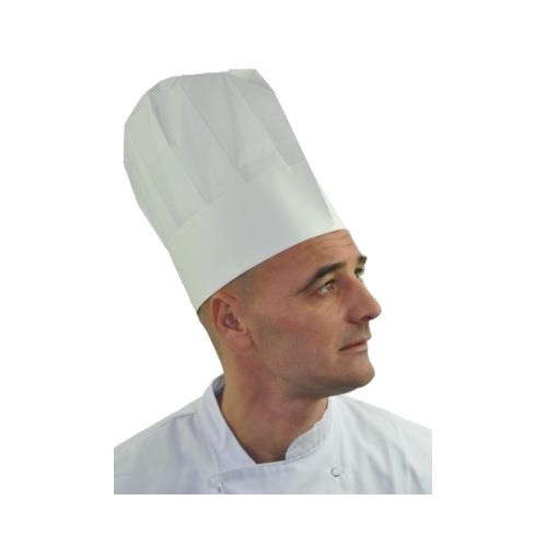 Toque papier plissée blanche